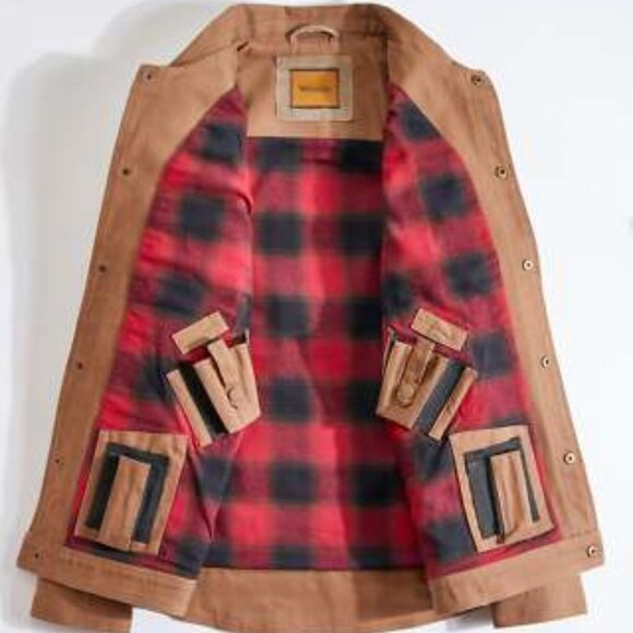 Venado | Jackets & Coats | Concealed Carry Flannel Lined Canvas Shirt ...